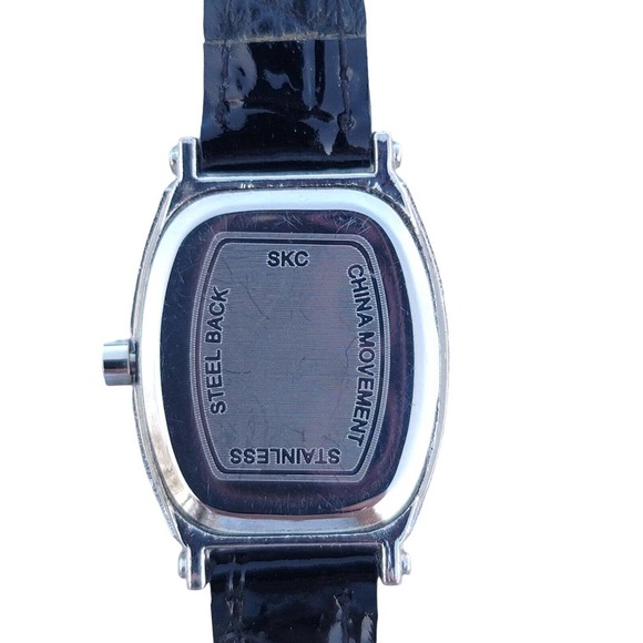 SKC | Accessories | Vintage Ladies 22mm Skc Quartz Watch Leather Roman ...